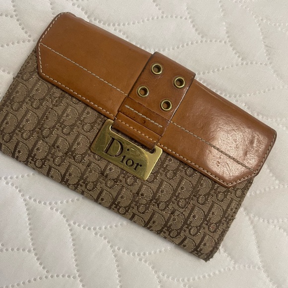 Dior | Accessories | Dior Monogram Wallet In Brown And Tan | Poshmark